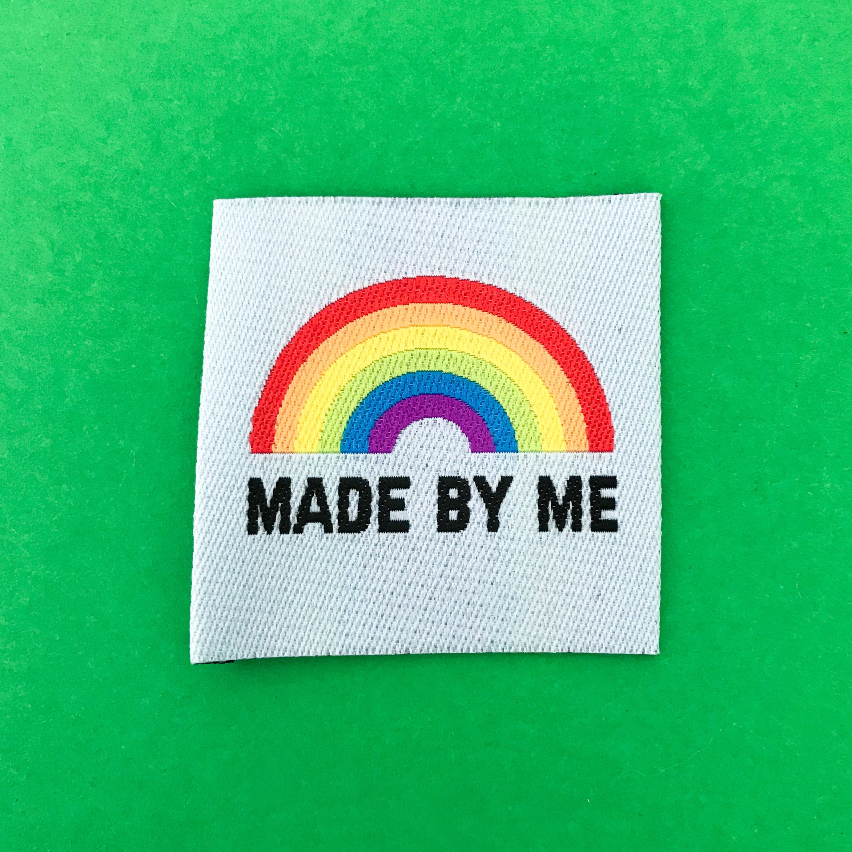 Made By Me Rainbow Clothing Label | Etsy