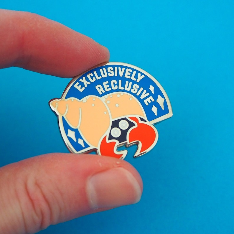 Exclusively Reclusive Enamel Pin - Etsy
