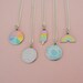Pastel Colour Wheel Charm Necklace - Etsy