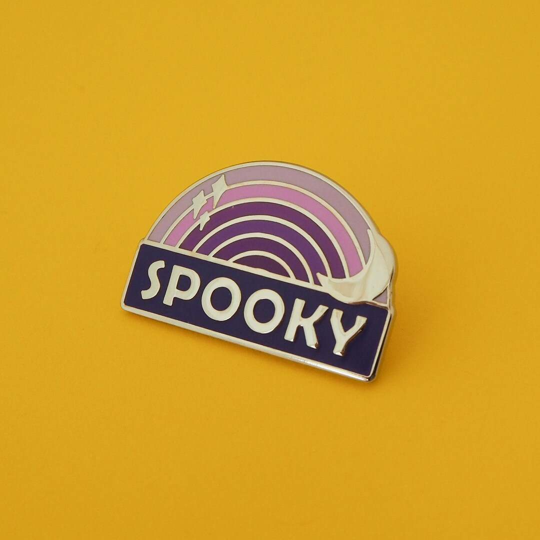 Spooky Enamel Pin Badge - Lapel Pin - Etsy