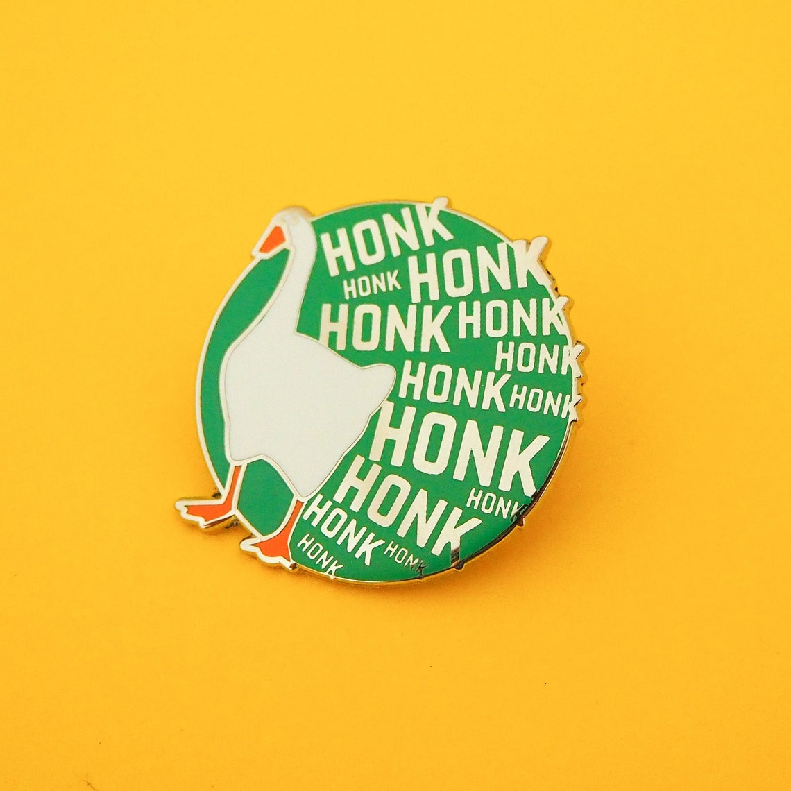 Honk Honk Honk Enamel Pin - Untitled Goose Game Lapel Pin - Etsy