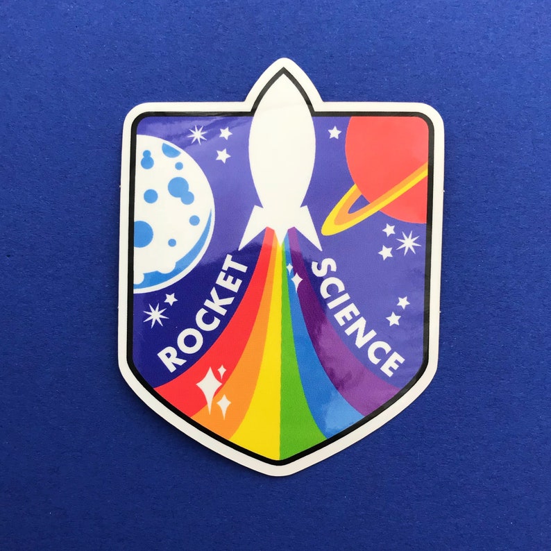 Rainbow Rocket Vinyl Sticker Pack - Etsy