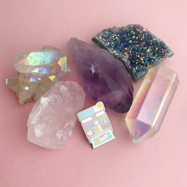 Pastel Camera Enamel Pin Instant Camera Pin Badge Cute | Etsy