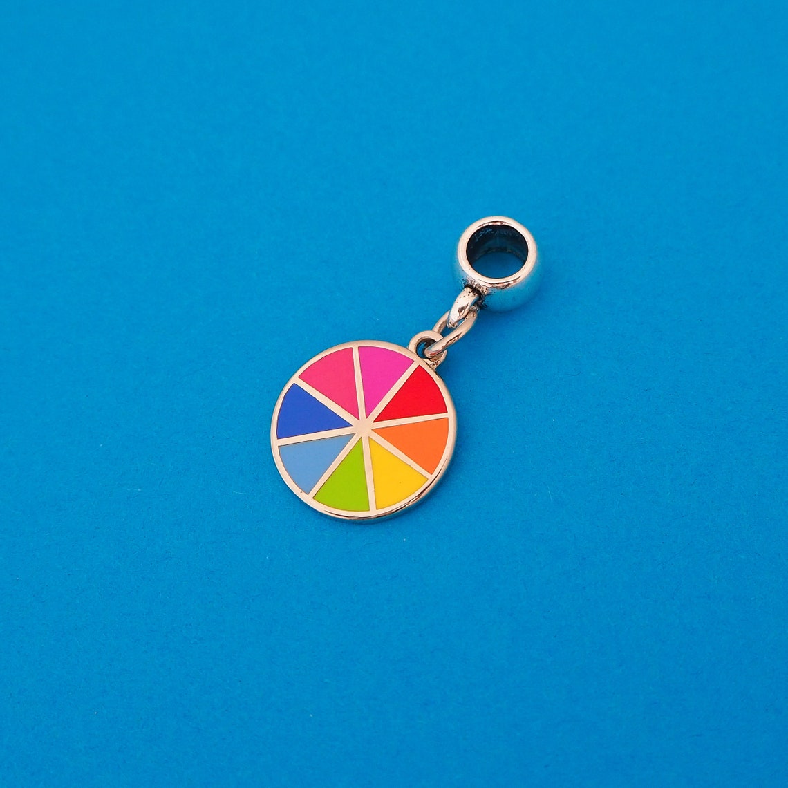 Bright Colour Wheel Charm | Etsy