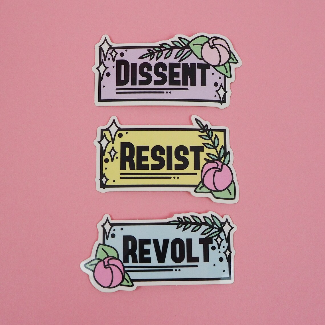 Revolt Vinyl Sticker Blue Sticker - Etsy