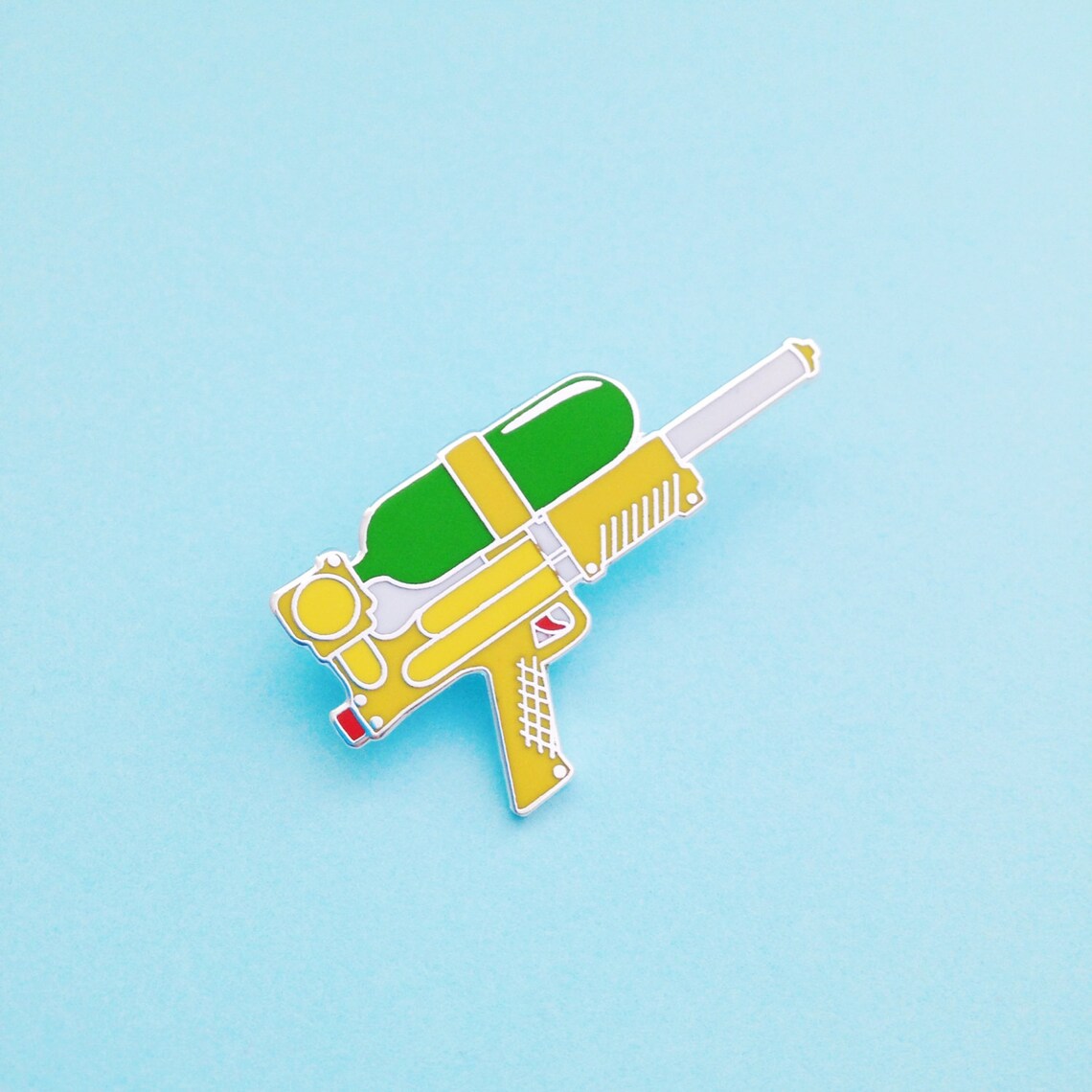 Water Gun Enamel Lapel Pin Badge Supersoaker 90s Pin - Etsy