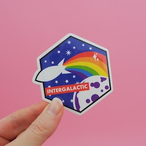 Rainbow Rocket Vinyl Sticker Pack - Etsy