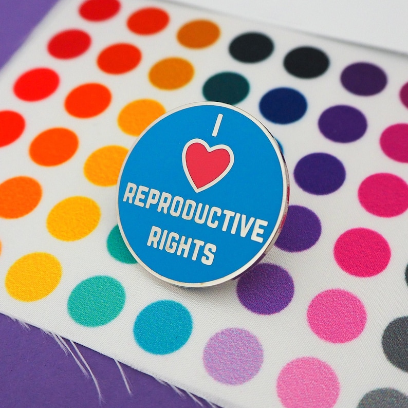 I Love Reproductive Rights Enamel Pin – Human Rights, Freedom of Choice ...