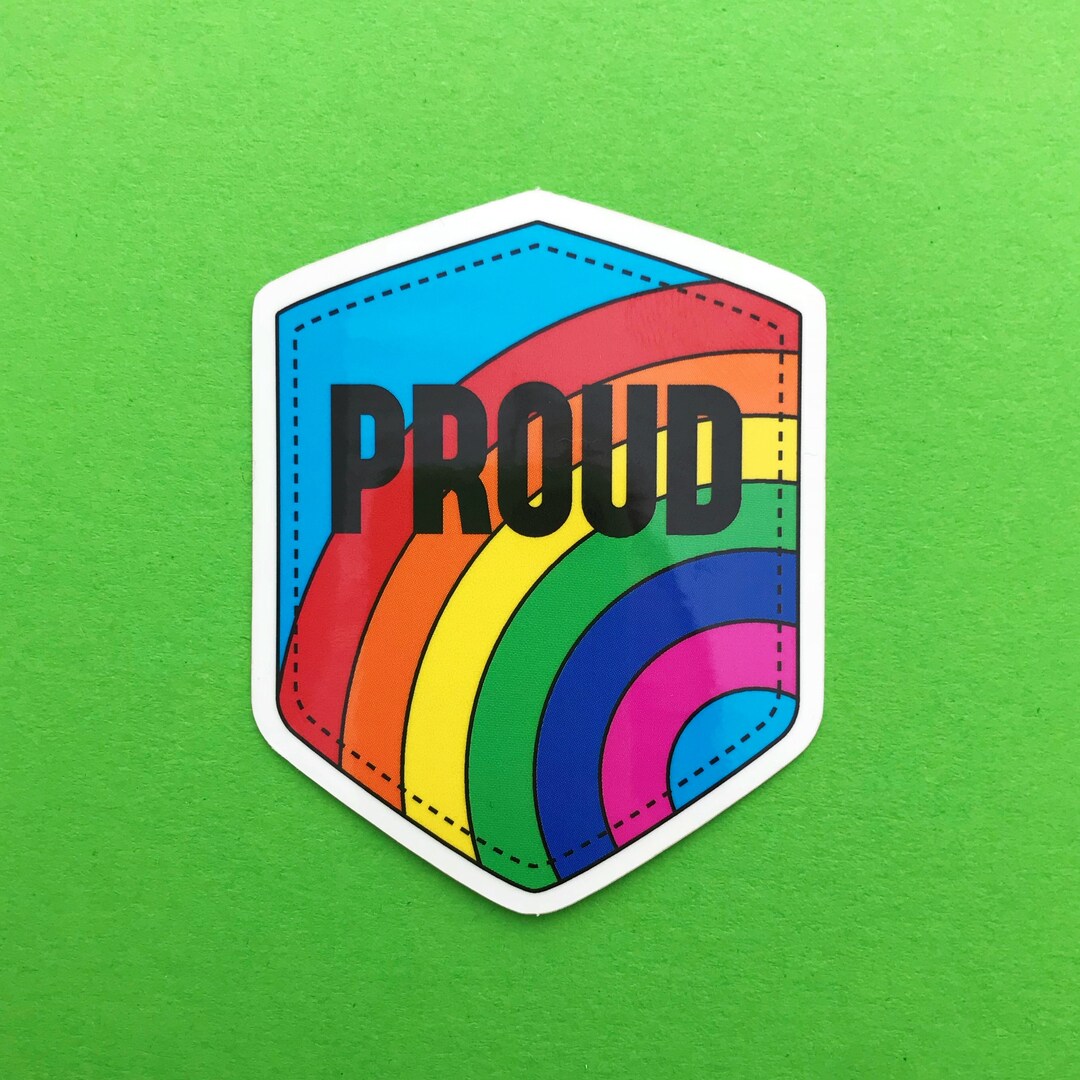 Proud Rainbow Vinyl Sticker - LGBTQ Stickers - Etsy