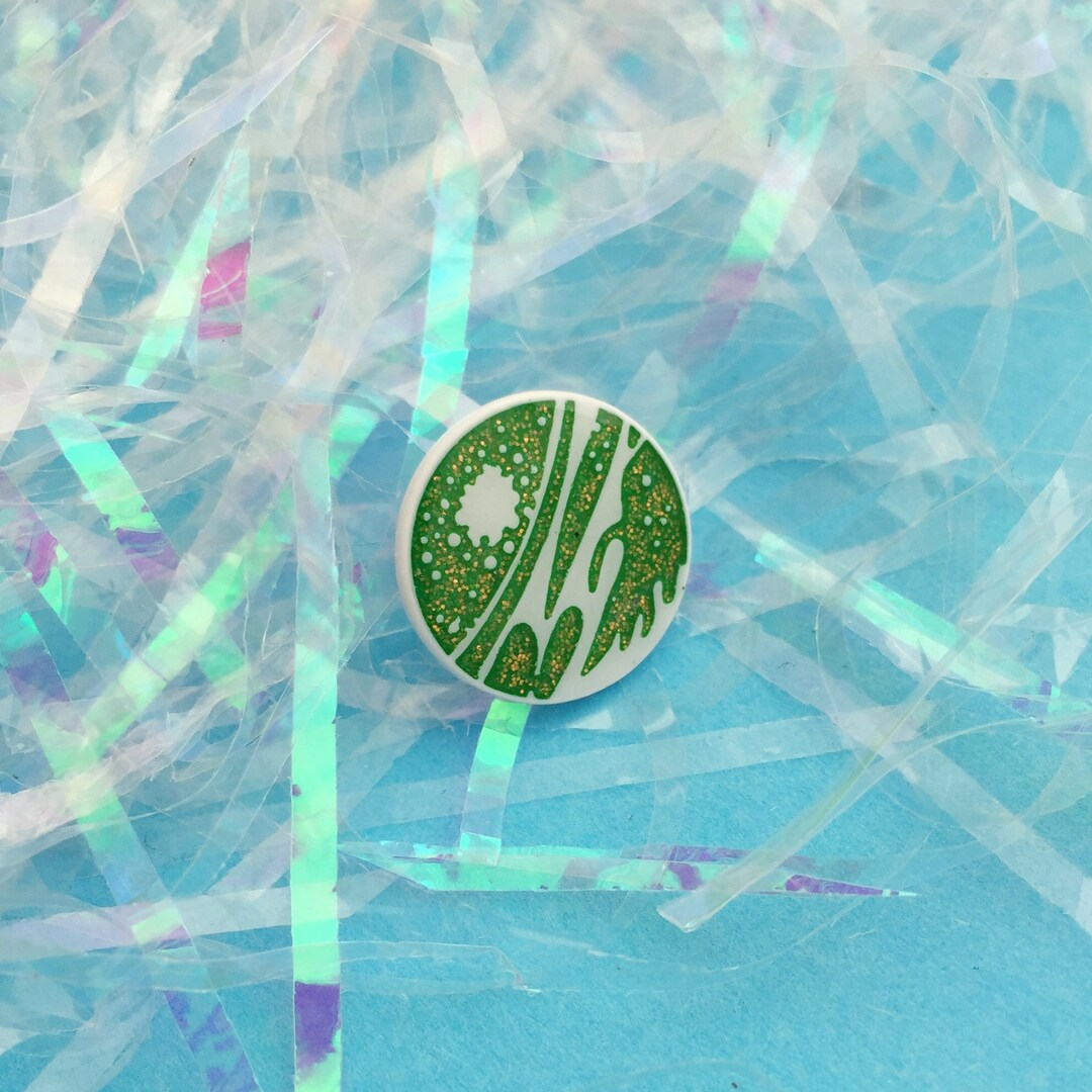 Holy Materia Enamel Pin - Final Fantasy VII Badge, Video Game Pin ...