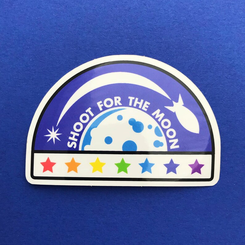 Rainbow Rocket Vinyl Sticker Pack | Etsy