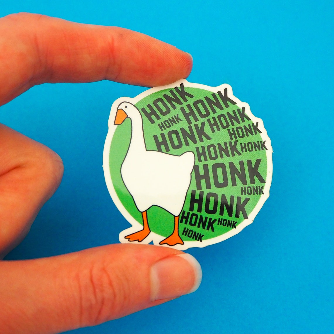 HONK HONK HONK Vinyl Sticker Untitled Goose Game Sticker - Etsy