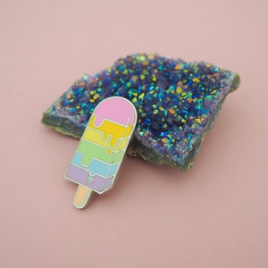 Rainbow Ice Lolly Enamel Pin - Etsy