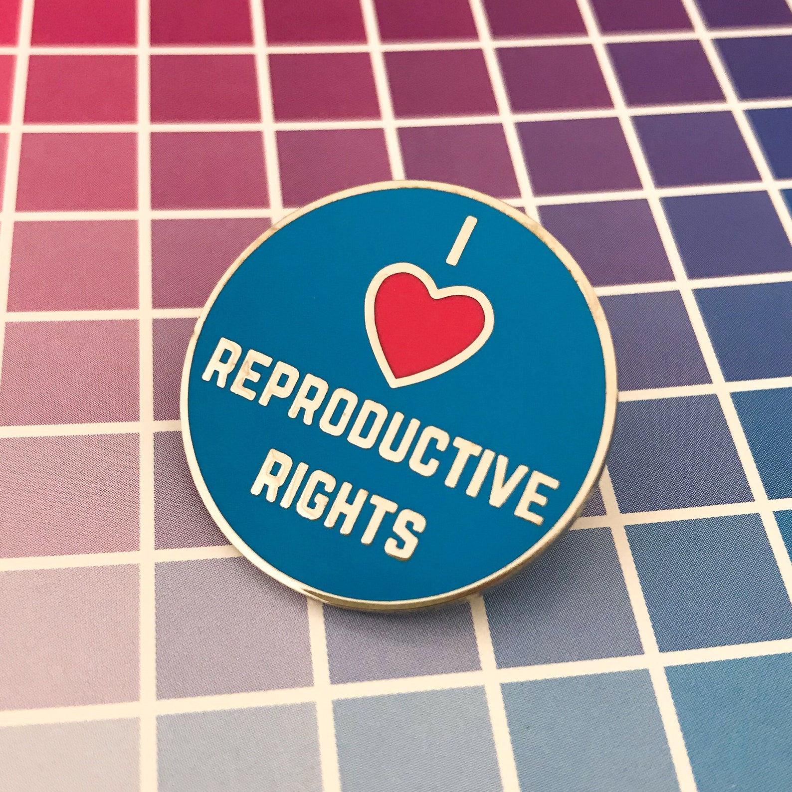 I Love Reproductive Rights Enamel Pin Human Rights Pin - Etsy