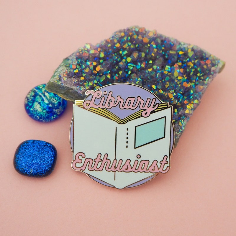 Library Buttons - Etsy