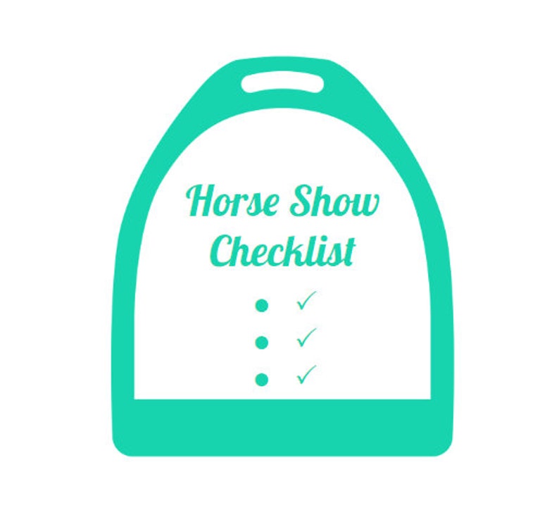 Horse Show Checklist Showing Checklist for Horse Camp Packing Checklist ...