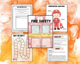 Fire Safety Unit Study, Learning About Firefighters, Safety Activities ...
