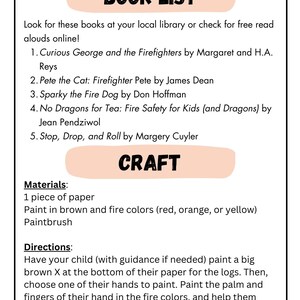 Fire Safety Unit and Activities - Etsy
