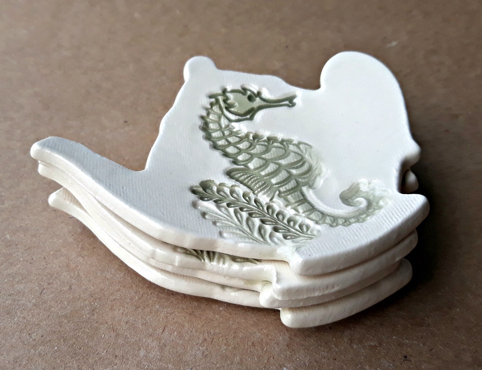 Four Tea Bag Holders Ceramic Teapot Shaped Spoon Rest Teabag Holder ...