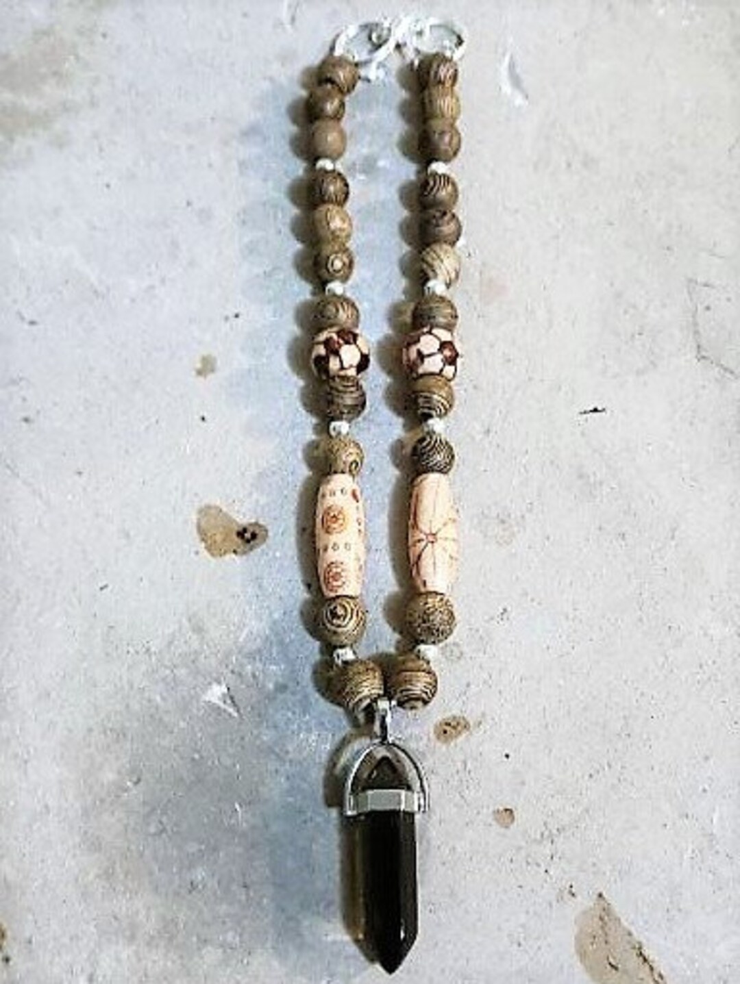 Native American Inspired Crystal Pendant Bracelet - Etsy