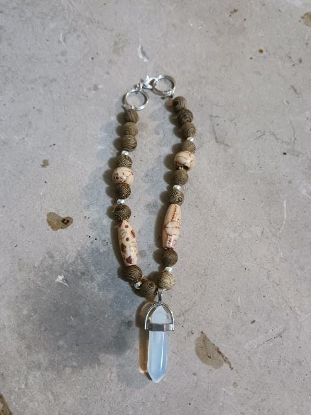 Native American Inspired Crystal Pendant Bracelet - Etsy