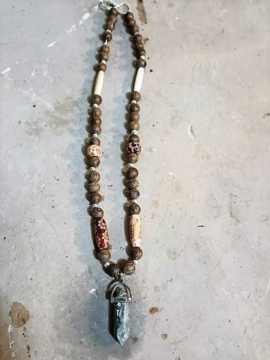 Native American Inspired Crystal Pendant Necklace - Etsy