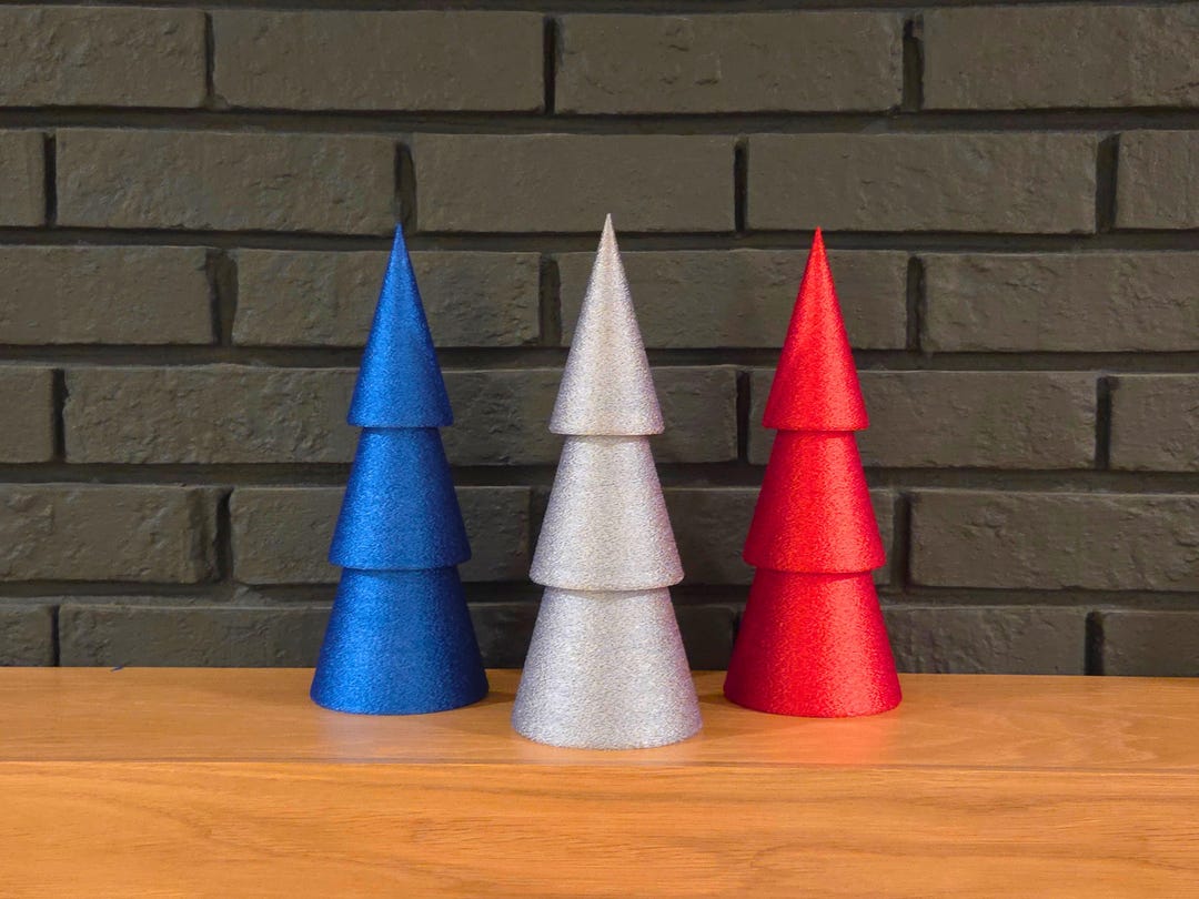 Buffalo Christmas Trees - Set of 3 | Easy to Store Modern Holiday Decor ...