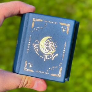 Gold Written in the Stars Book Ring Box, Book Shaped Jewelry Box ...