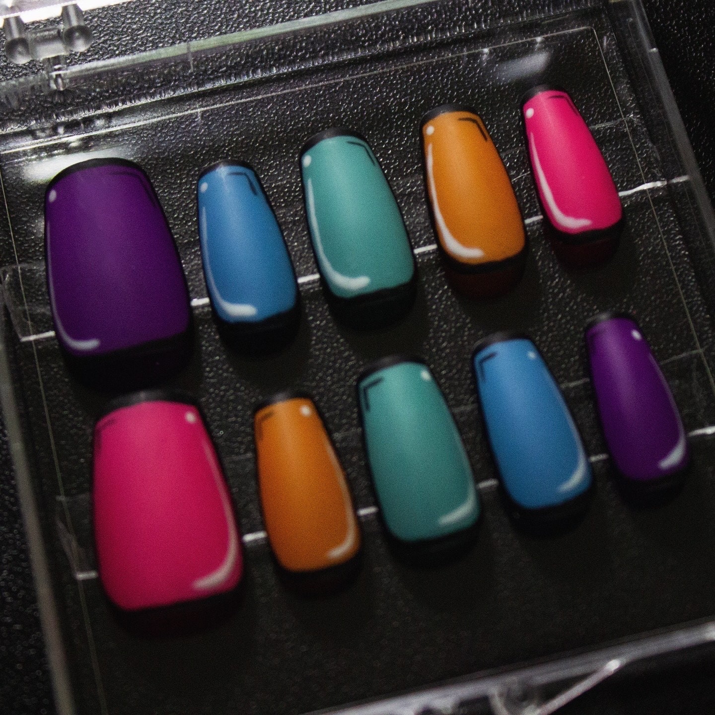 Pop Art Inspired Custom-sized, Hand-painted Coffin Shaped Press-on ...