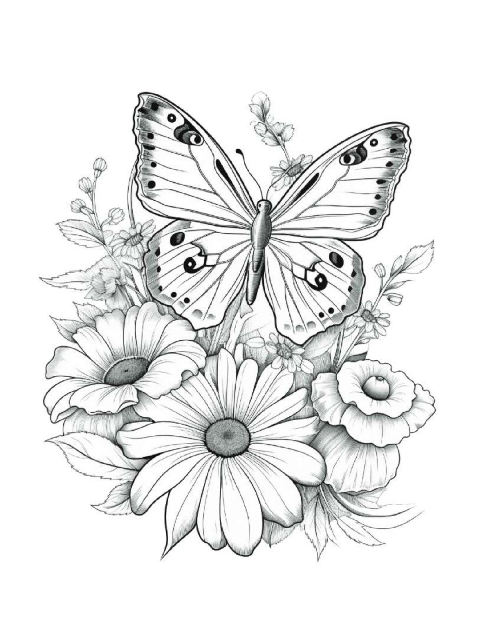 Brilliant Butterflies Mega Coloring Book Butterfly Coloring Book ...