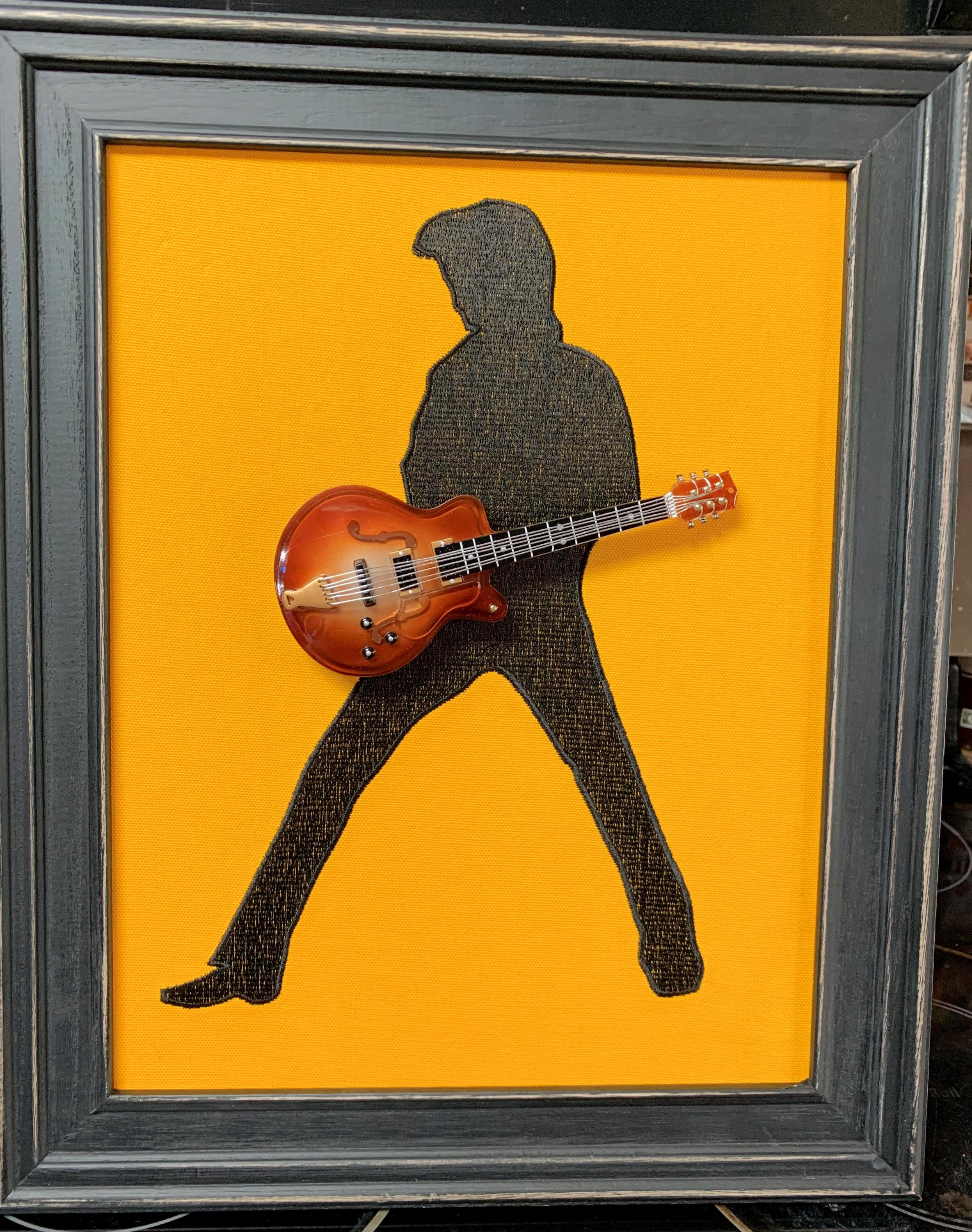 Elvis & Guitar Machine Embroidery Design File Elvis Wall Art Embroidery ...