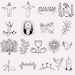 Easter Religious Icons Clipart, Christian Symbols in Black and White ...