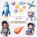 Watercolor Astronaut Clipart INSTANT DOWNLOAD Nursery Décor, Outer ...