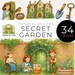 The Secret Garden Clipart, Instant Download, Watercolor Storybook ...