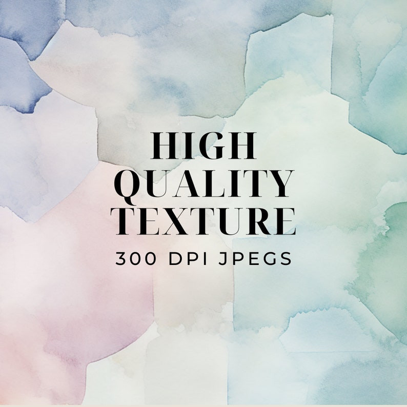 Green, Blue, & Pink Abstract Watercolor Textures INSTANT DOWNLOAD ...