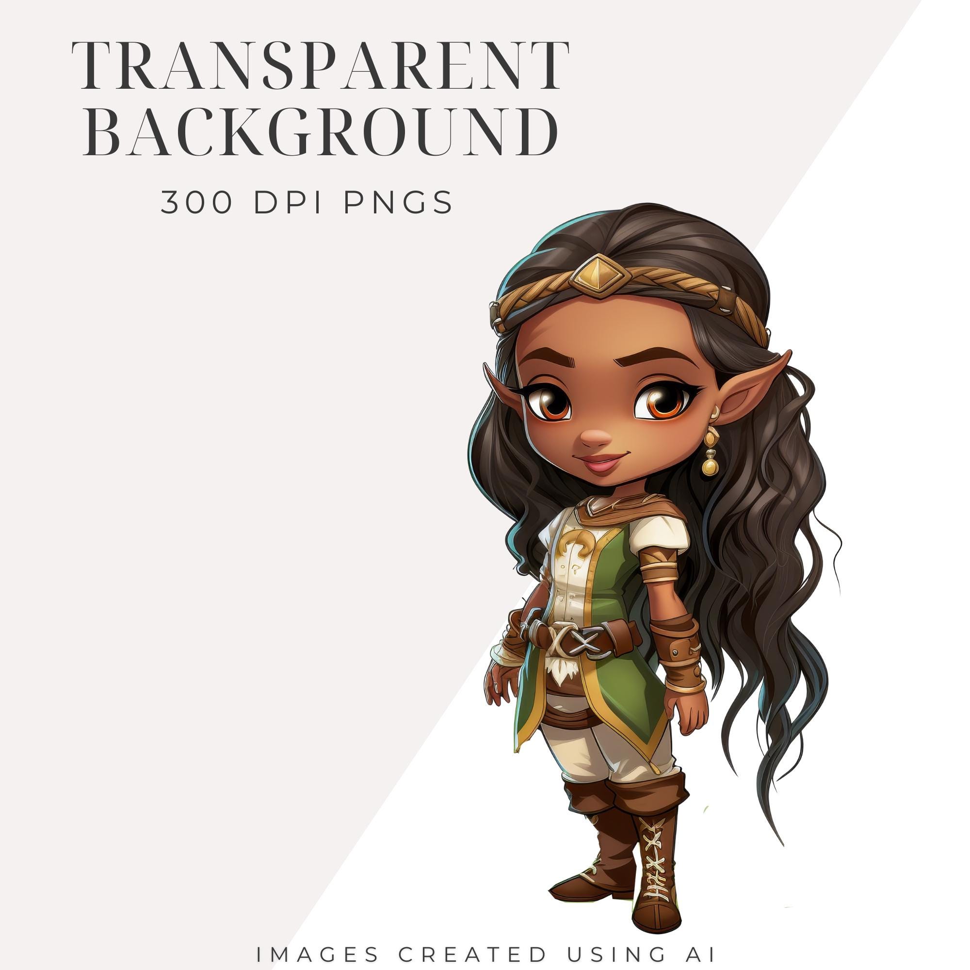 Cute Elf Kids RPG Characters Clipart INSTANT DOWNLOAD Elf Persona ...