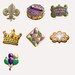Mardi Gras Cookie Clipart INSTANT DOWNLOAD Watercolor Jazz, Crown, Mask ...
