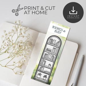 Booktracker Bookmarks INSTANT DOWNLOAD Reading Log Page Marker ...