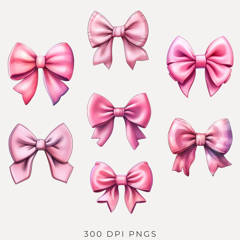 Hot Pink Coquette Bow Png INSTANT DOWNLOAD Blue Bow Clipart, Coquette ...