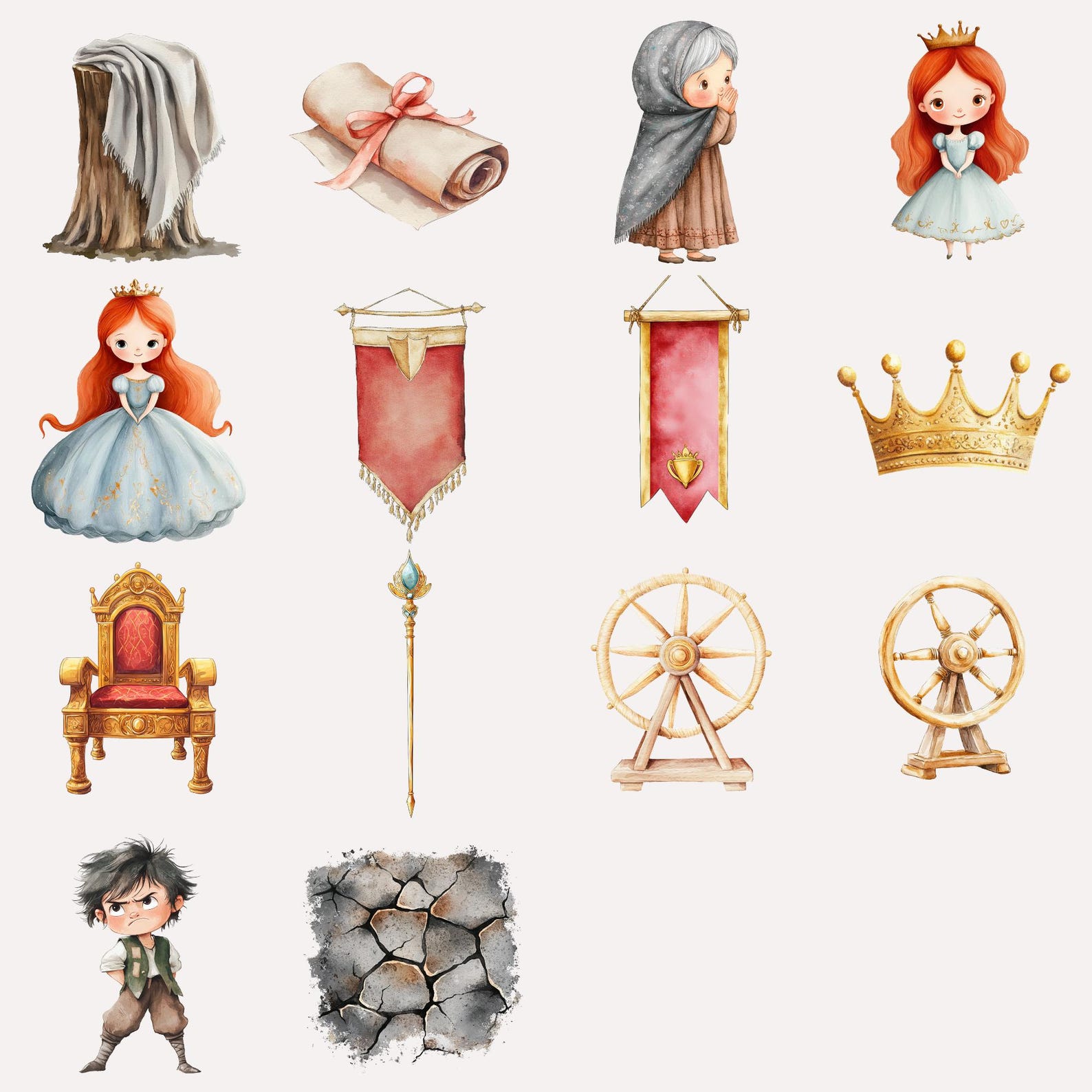 Rumpelstiltskin Clipart, Instant Download, Fairytale Images ...