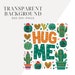 Funny Hug Me Cactus Sign Clipart INSTANT DOWNLOAD Ironic Home & Office ...