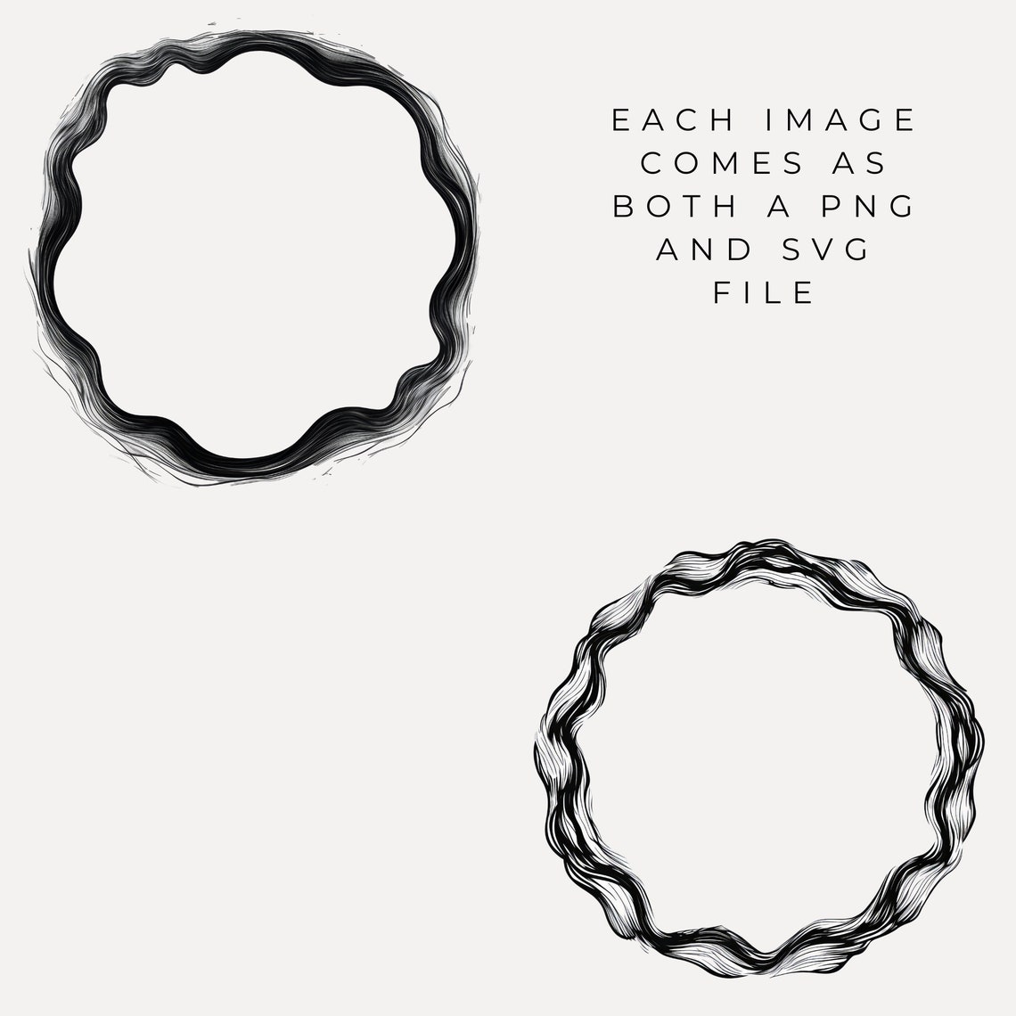 Wavy Frame Clipart INSTANT DOWNLOAD Wedding Invite Border Designs ...