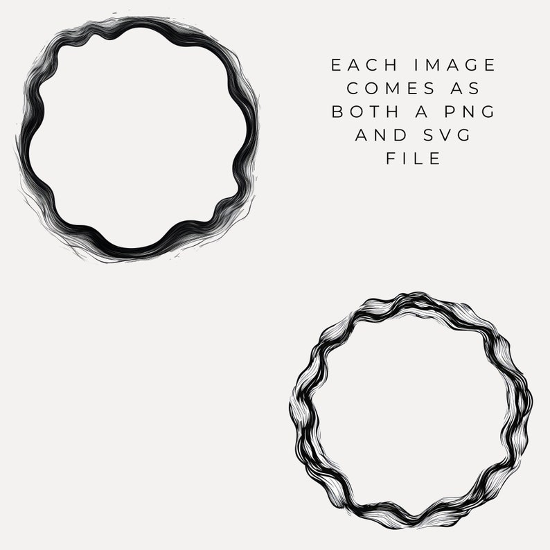 Wavy Frame Clipart INSTANT DOWNLOAD Wedding Invite Border Designs ...