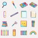 Cute School Supply Clipart INSTANT DOWNLOAD Back to School & Classroom ...