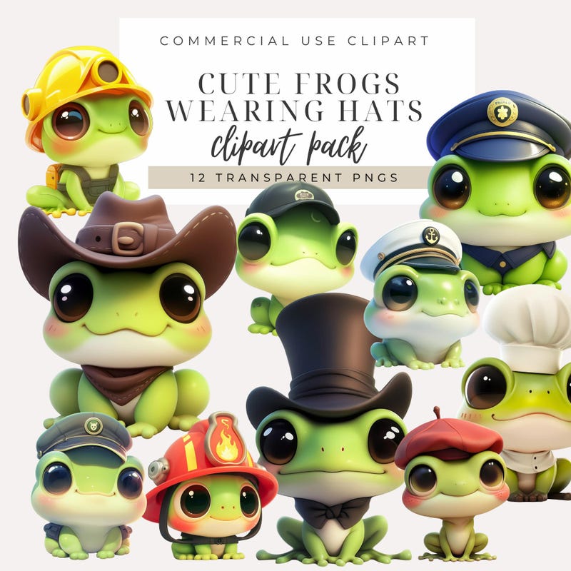 Chibi Frog - Etsy
