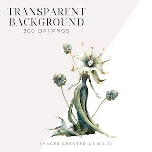 Peculiar People Clipart INSTANT DOWNLOAD Whimsical Plant-inspired ...