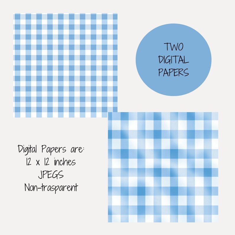 Blue Gingham Bow Png INSTANT DOWNLOAD Blue Bow Clipart, Coquette ...