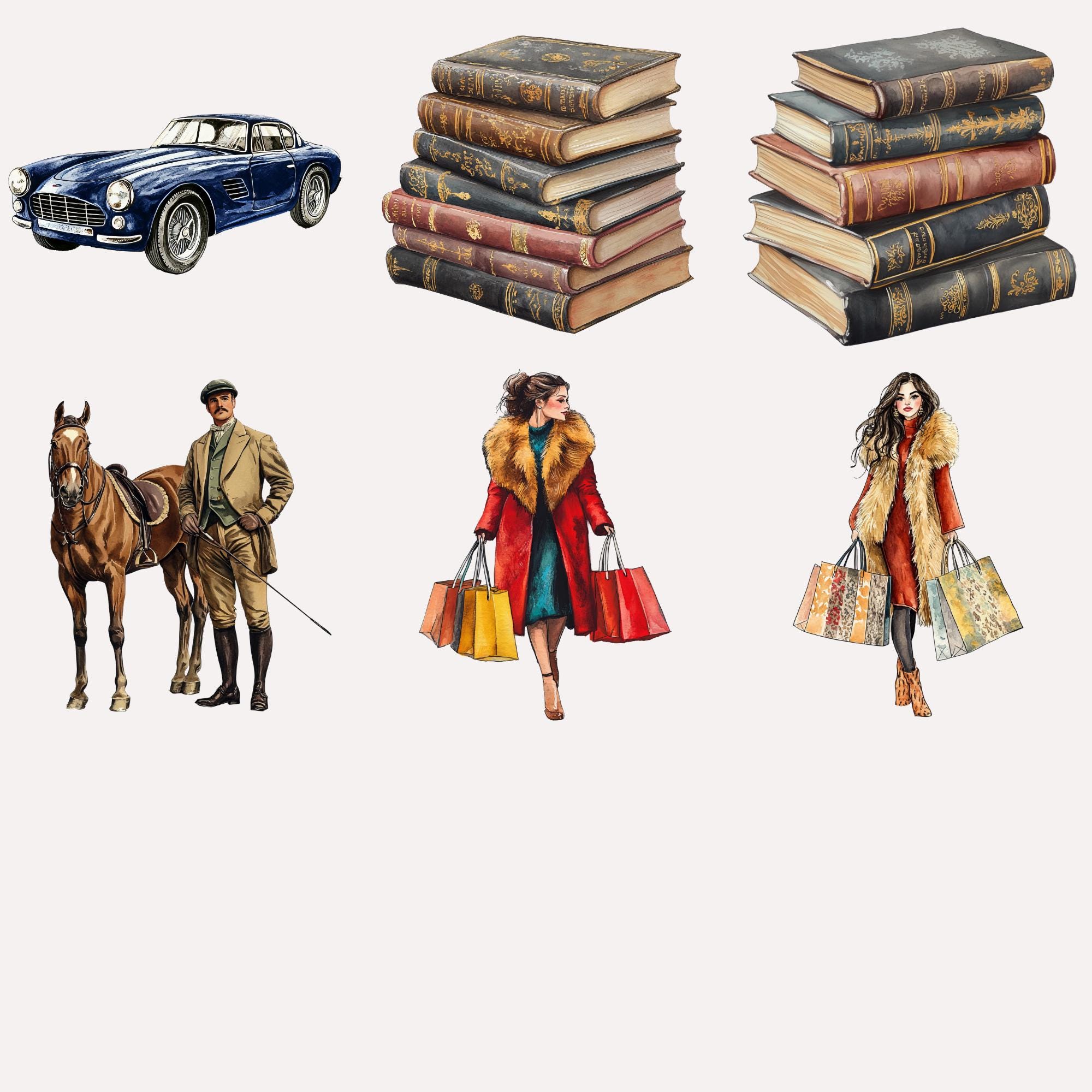 Old Money Aesthetic Clipart, Instant Download, Luxury Aristocratic ...