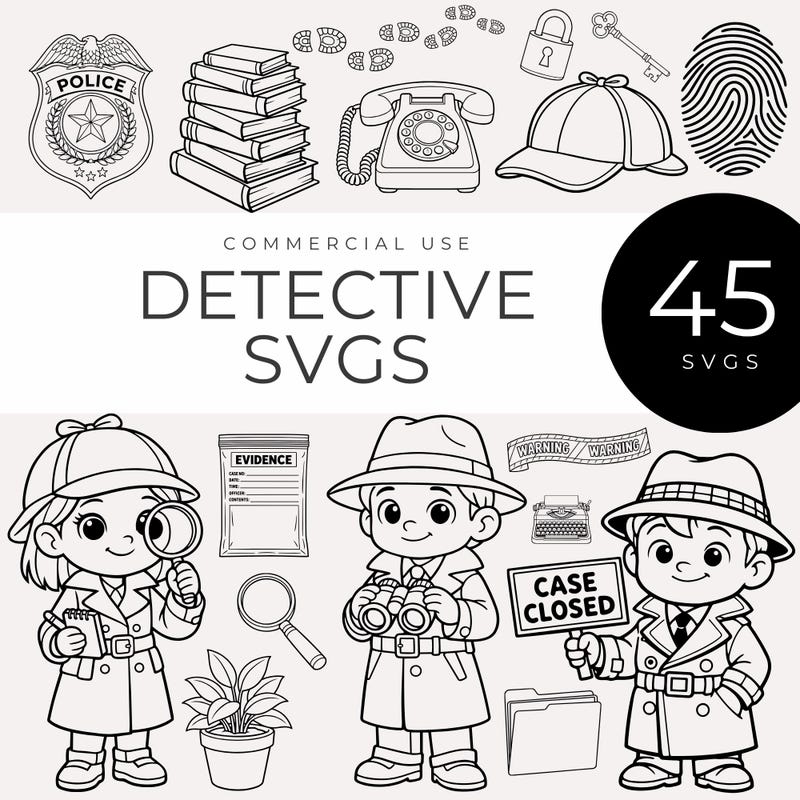 Cute Spy Clipart - Etsy