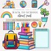 Cute School Supply Clipart INSTANT DOWNLOAD Back to School & Classroom ...